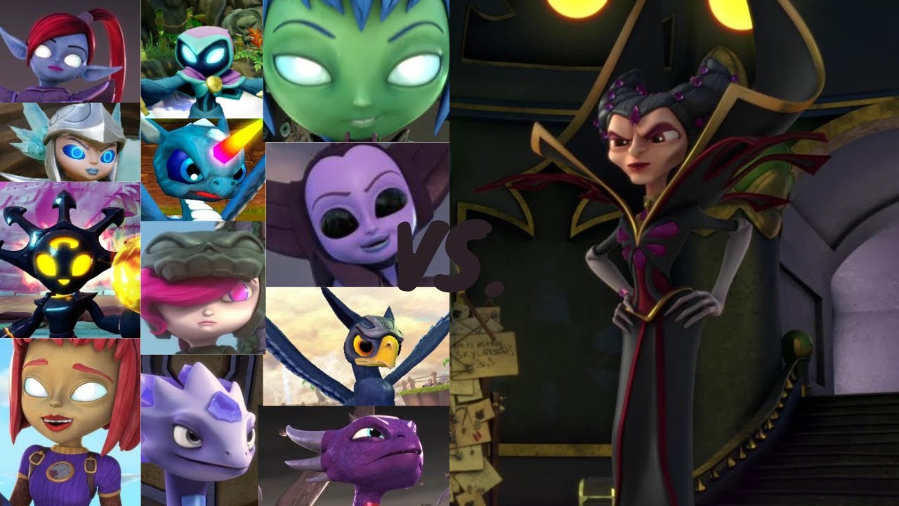 ALL GIRL SKYLANDERS VS. KAOSSANDRA-SKYLANDERS SWAP FORCE - YouTube