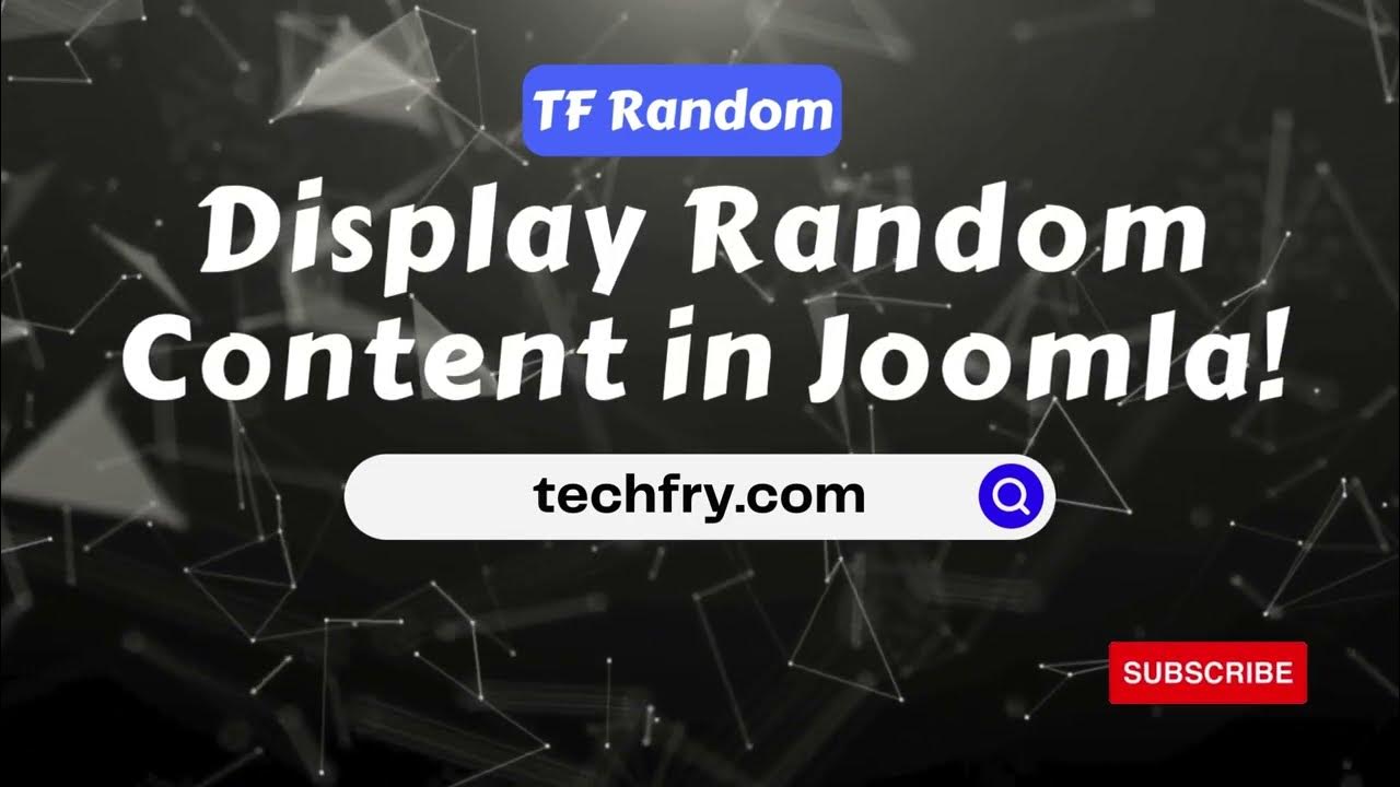 How to Display Random Content in Joomla? - YouTube