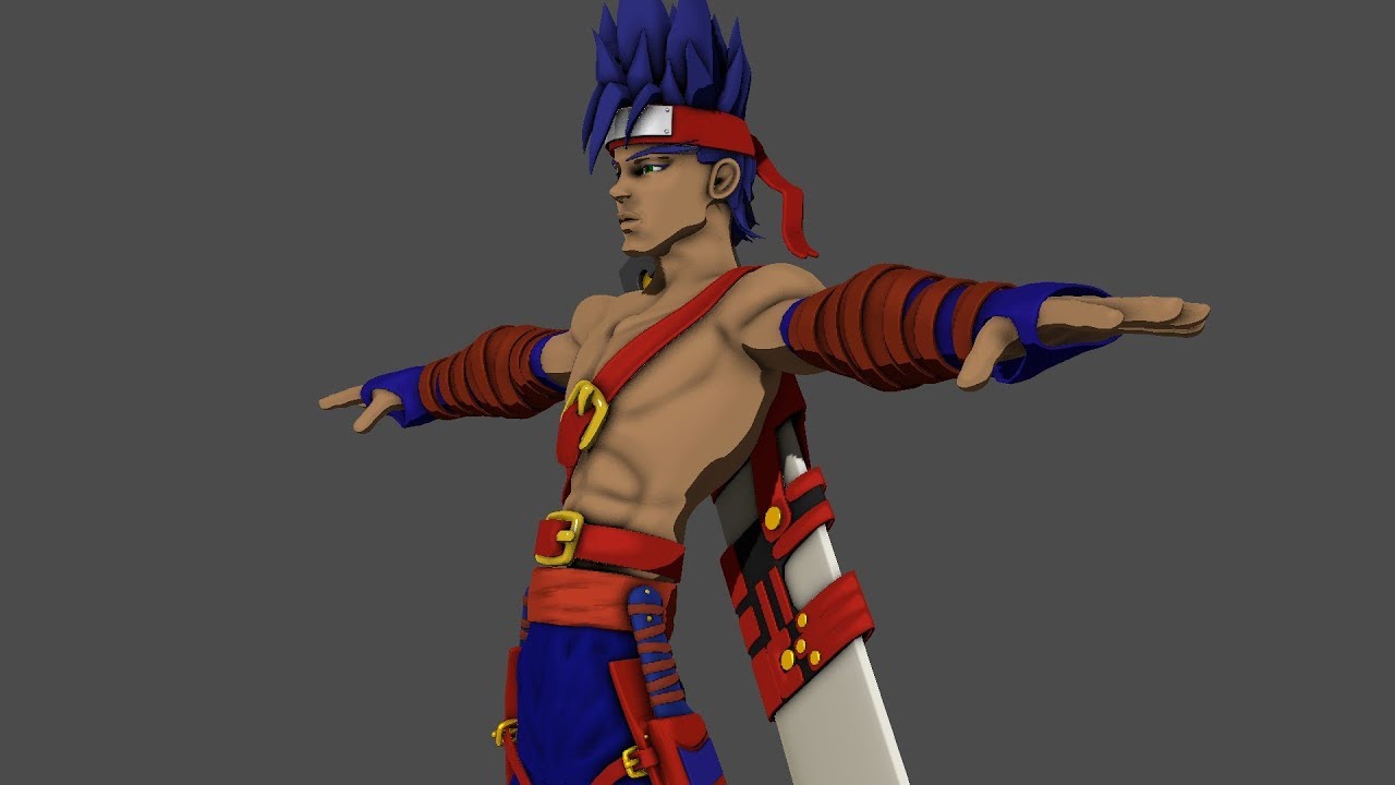 Creating An Anime Character In Blender 2.0 Promo Time-lapse - YouTube