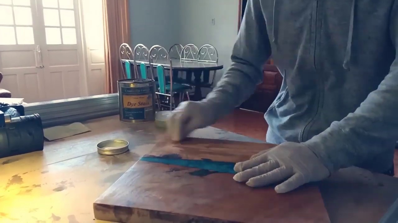 CNC cuttings and Polishing Epoxy Resin - YouTube