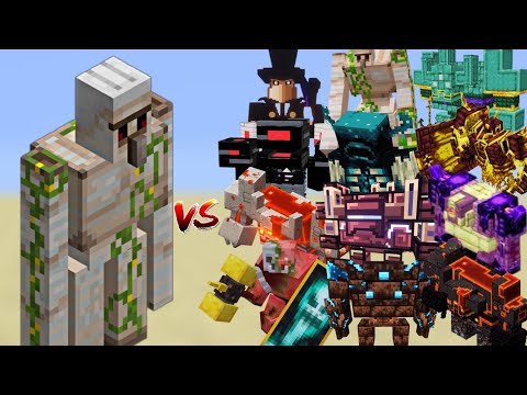 Minecraft Armored Golem vs All Bosses – EPIC Battle! - YouTube