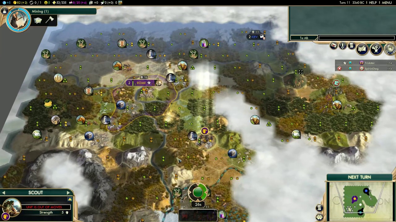 Civilization 5 duel Rome vs Aztec - YouTube