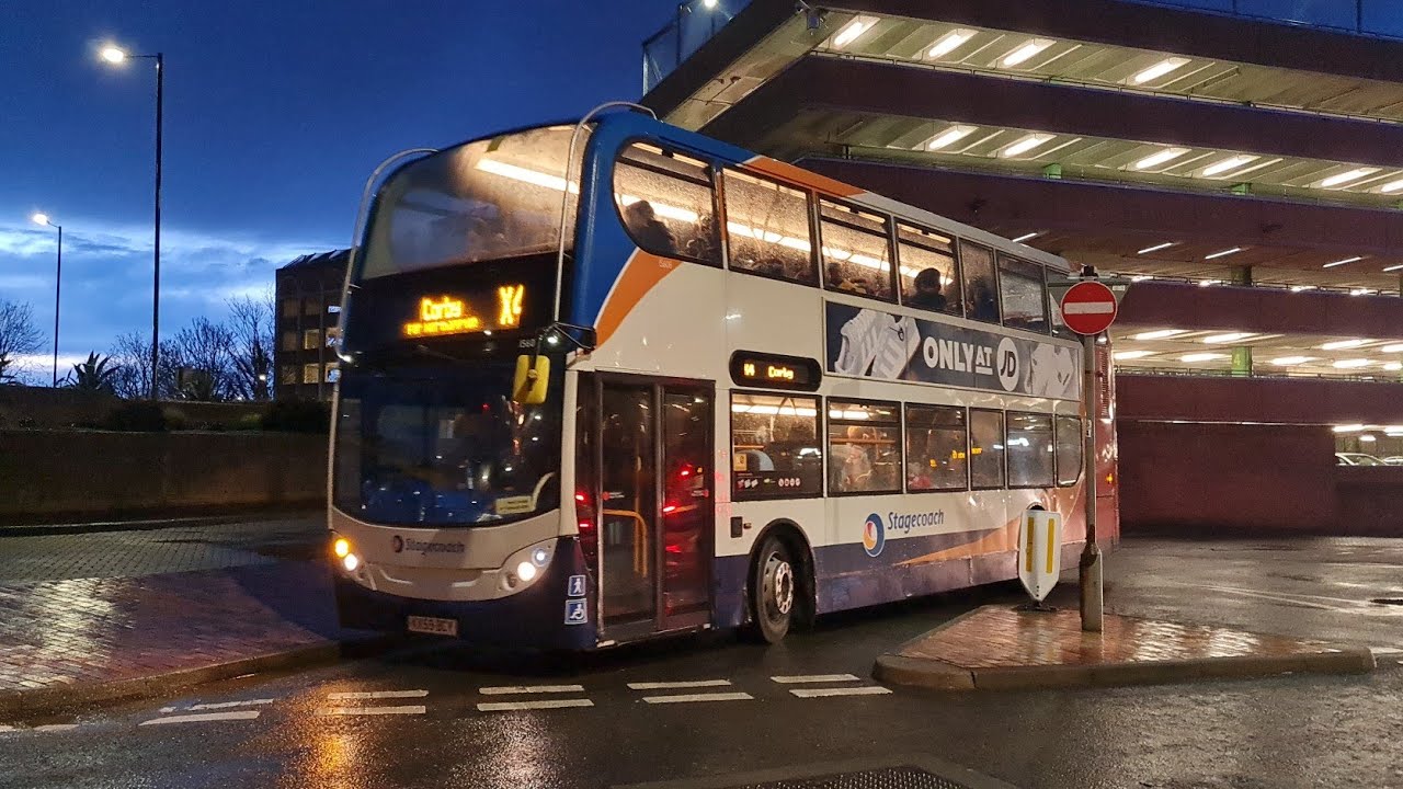 Stagecoach Midlands Scania Enviro400 15608 - KX59 BCY on x4 to ...