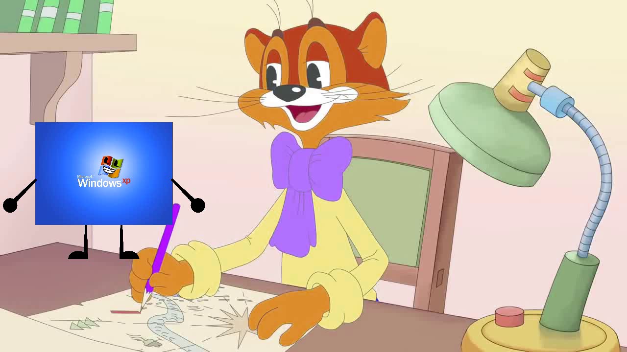 Cat Leopold and Microsoft Windows XP Talking - YouTube