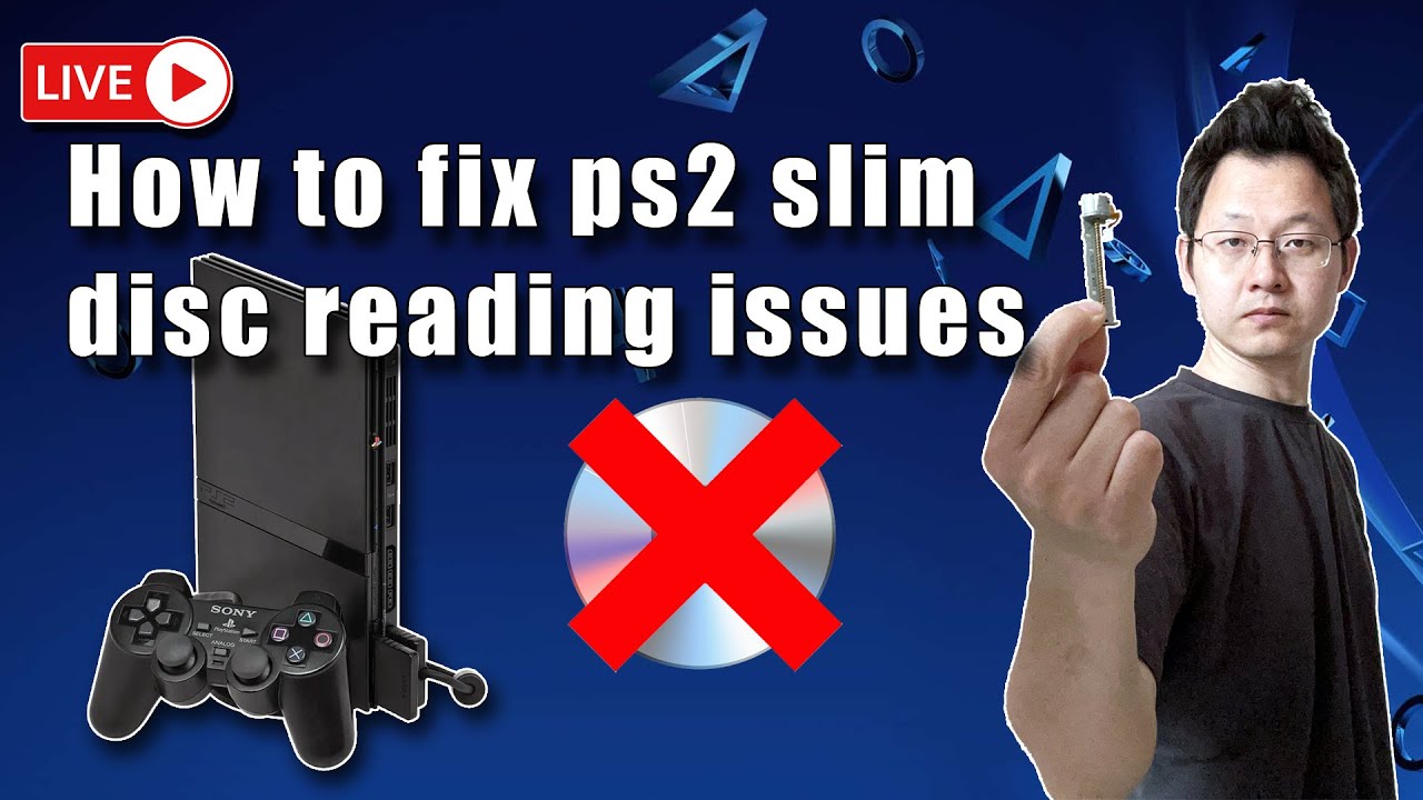 [live]How to fix ps2 slim disc reading issues - YouTube