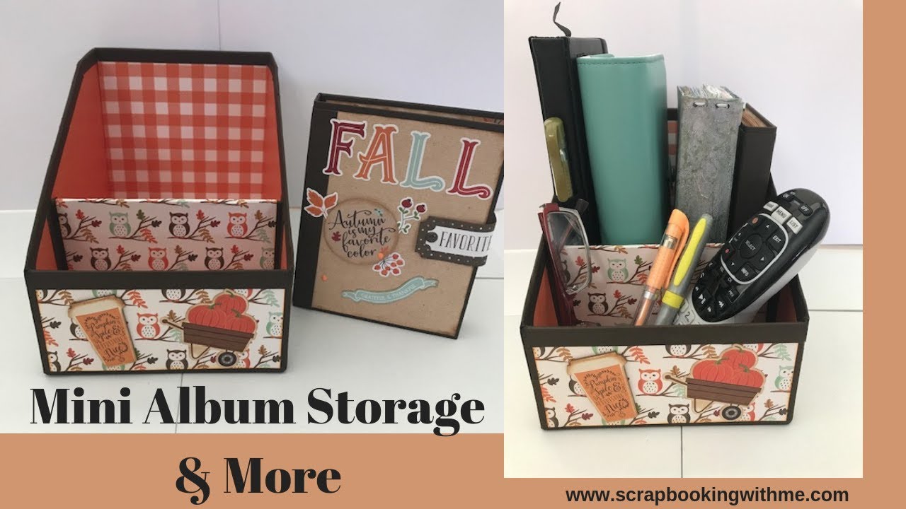 Fall Mini Album Storage - YouTube