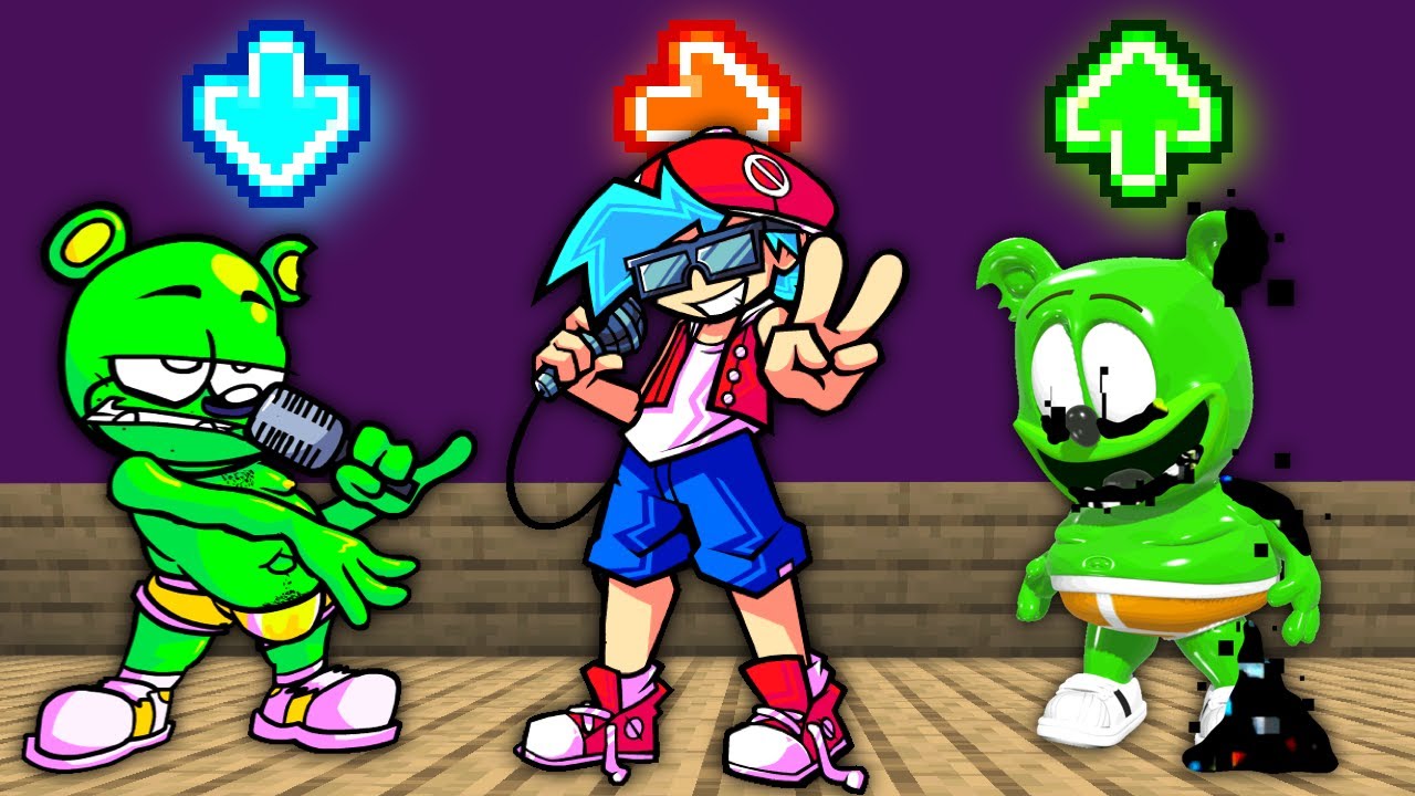 Gummy Bear, Flavor Rave | FNF Character Test | Gameplay VS Playground ...