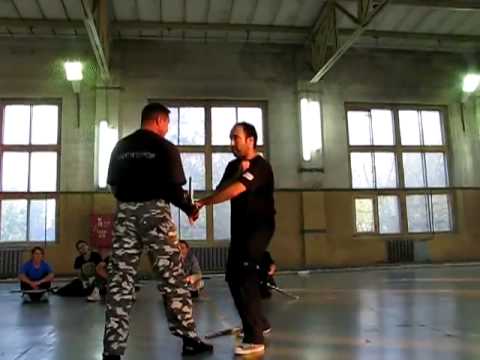 Knife, machete, tactical baton-fighting in all ranges. Armed Combat ...