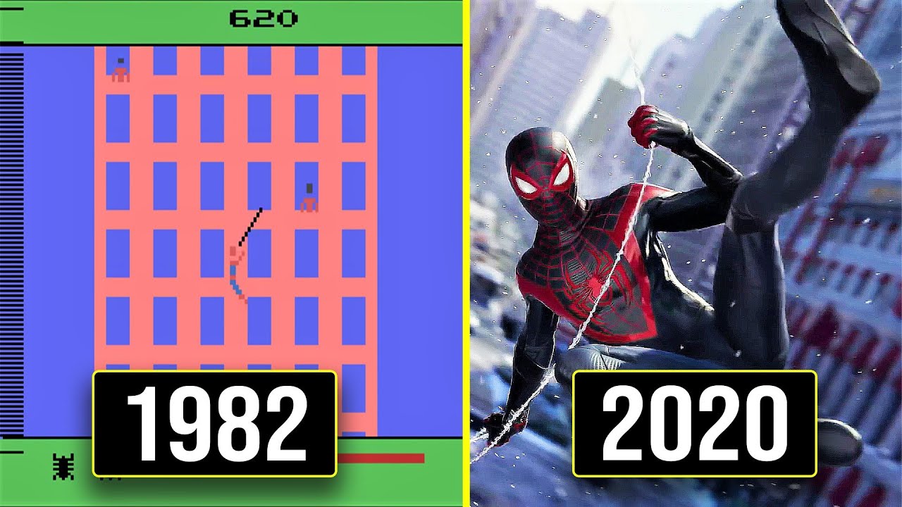 Evolution of Graphics | Spider-Man Games | 1982 - 2020 - YouTube