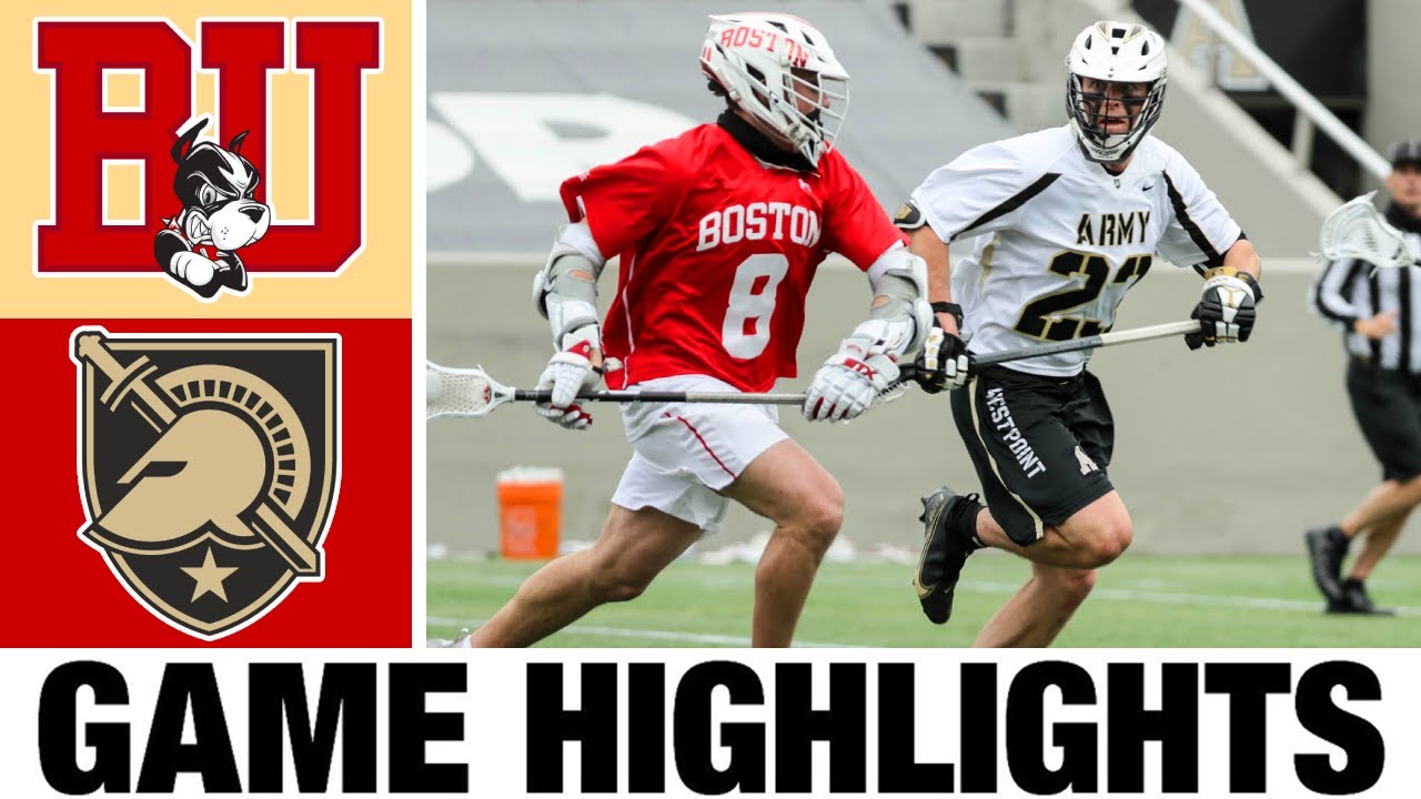 #4 Boston U vs #1 Army West Point Lacrosse Highlights - Semifinal ...