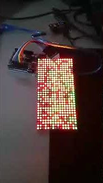 arduino seeedstudio ultrathin 16x32 led matrix HUB08 (scroll) - YouTube