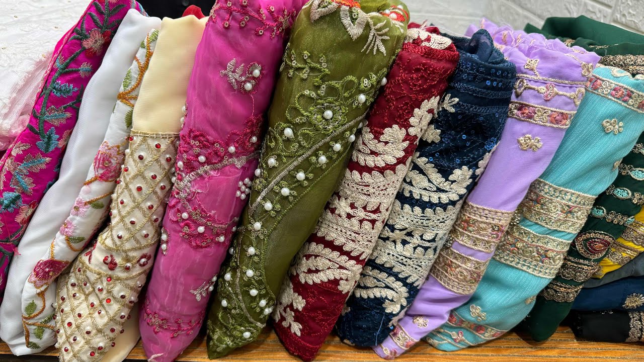 সরাসরি পাইকারী দামে লাক্সারি কাজের পার্টি থ্রিপিস || Eid collection ...