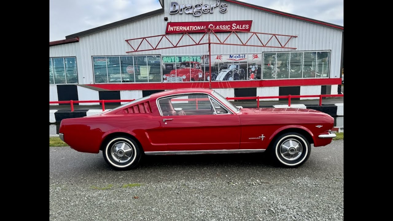 1966 Ford Mustang fastback red DGC8207 HD 720p - YouTube