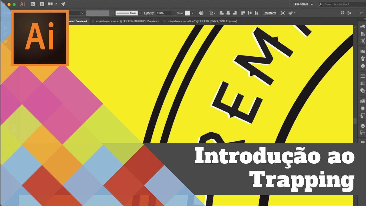 Adobe Illustrator - Trapping - YouTube