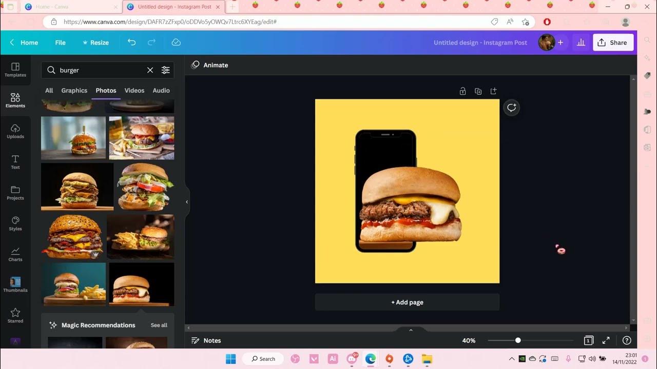 Pop Out Frame Effect Tutorial On Canva - YouTube