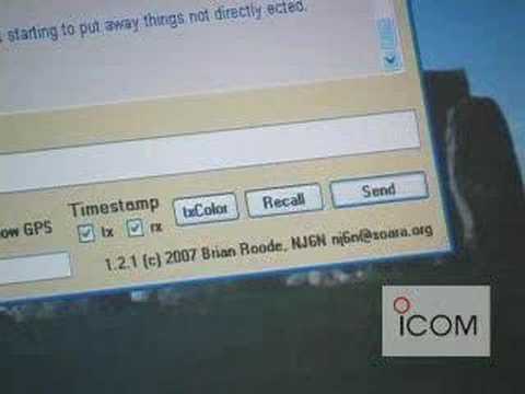 Icom D-STAR system using NJ6N's D-CHAT - revised 10/07 - YouTube