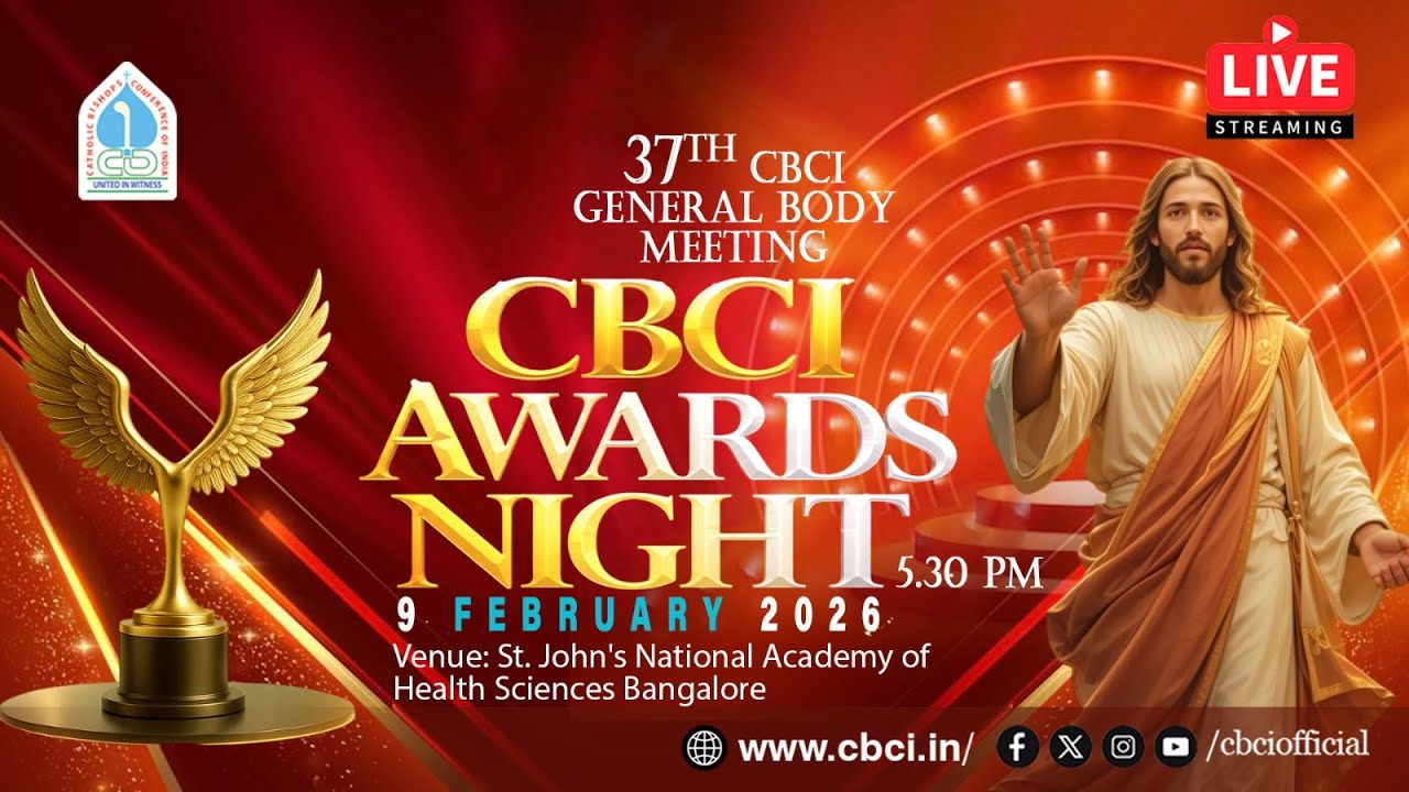 LIVE | CBCI Awards Night 2026 | 37th CBCI General Body Meeting | 5:30 ...