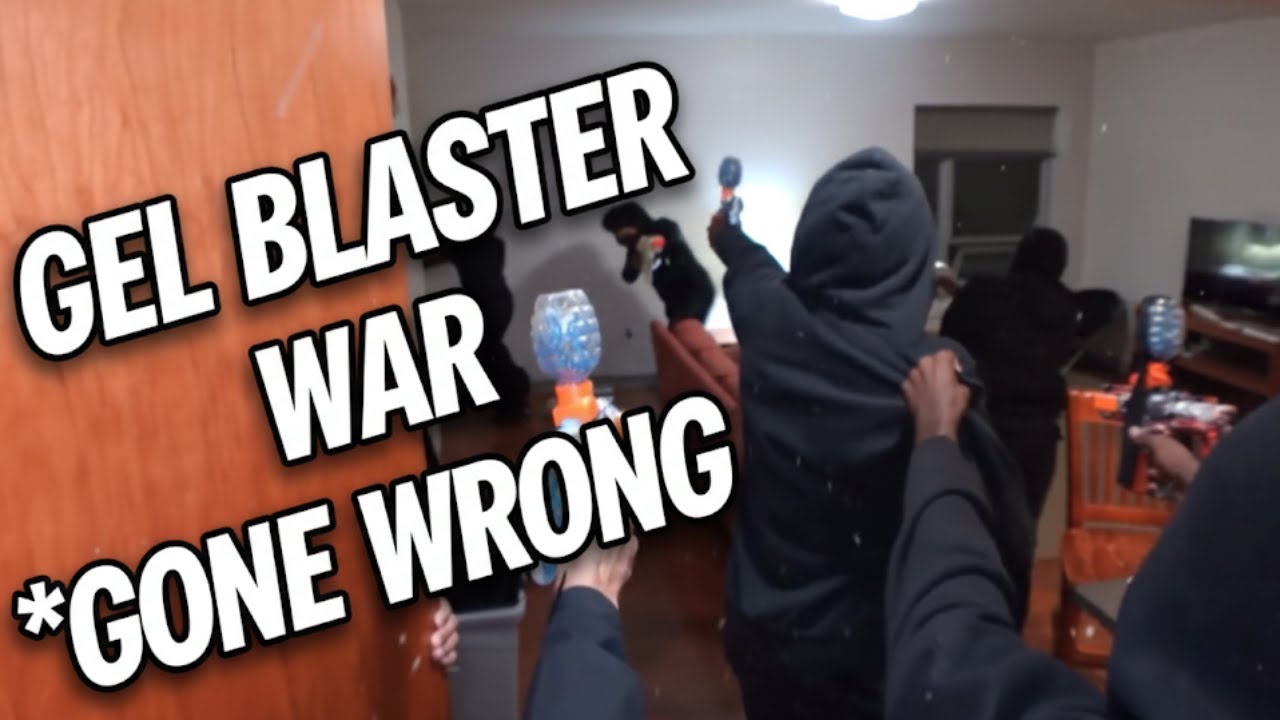 WE HAD THE BIGGEST GEL BLASTER WAR EVER!!! *POLICE GOT CALLED* - YouTube