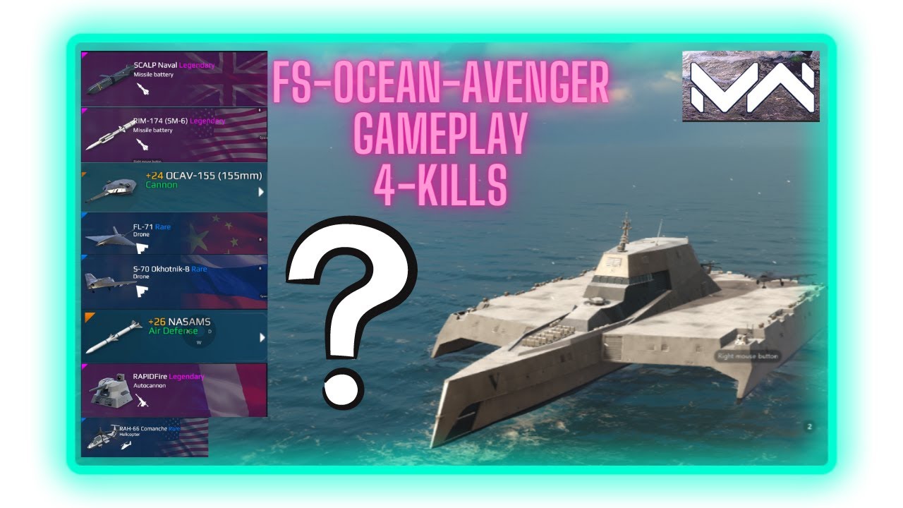 MODERN WARSHIP | FS Ocean Avenger gameplay | fs ocean avenger| fs ...