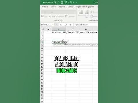 DIVIDIR TEXTOS en EXCEL #excel #superexcel - YouTube