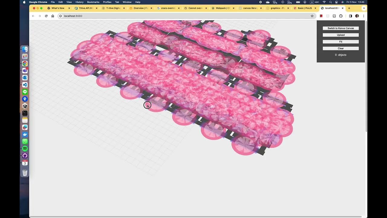 Konva vs Three JS performance 18k objects - YouTube