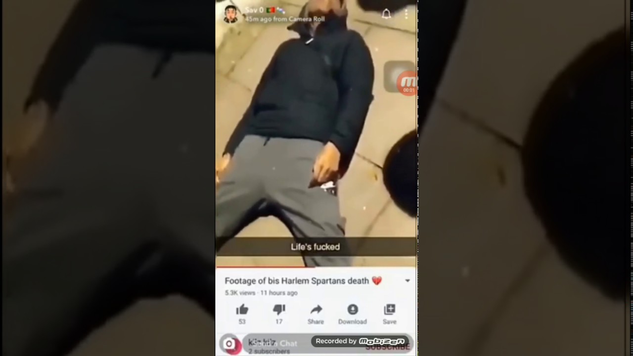 Footage of Bis (Harlem Spartans) death - YouTube