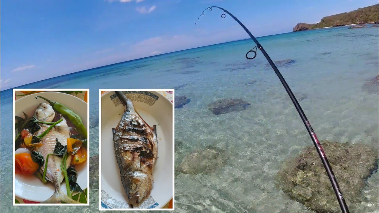 Mapating Beach Fishing Ultra Light Catch and Cook Talakitok Lapis Burak ...