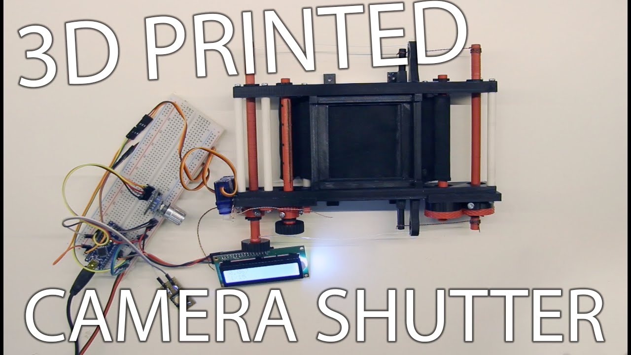 3D Printed camera shutter with speed control - YouTube