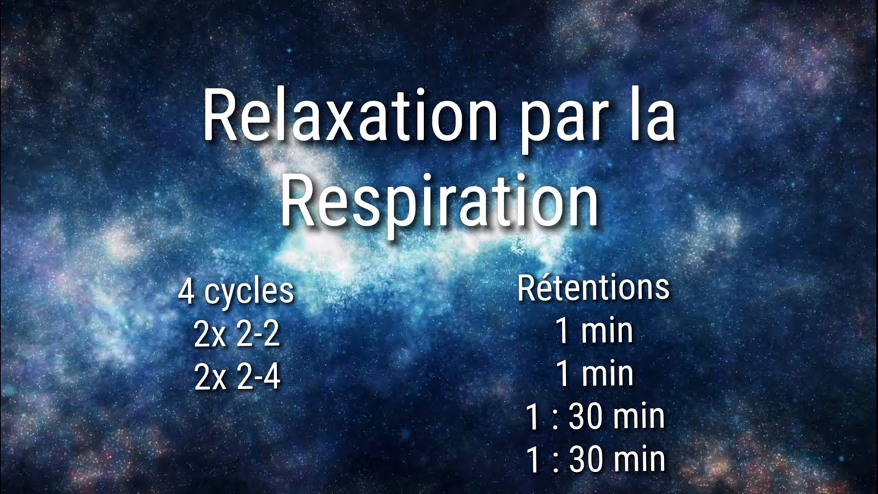 Respiration de relaxation 4 cycles - YouTube