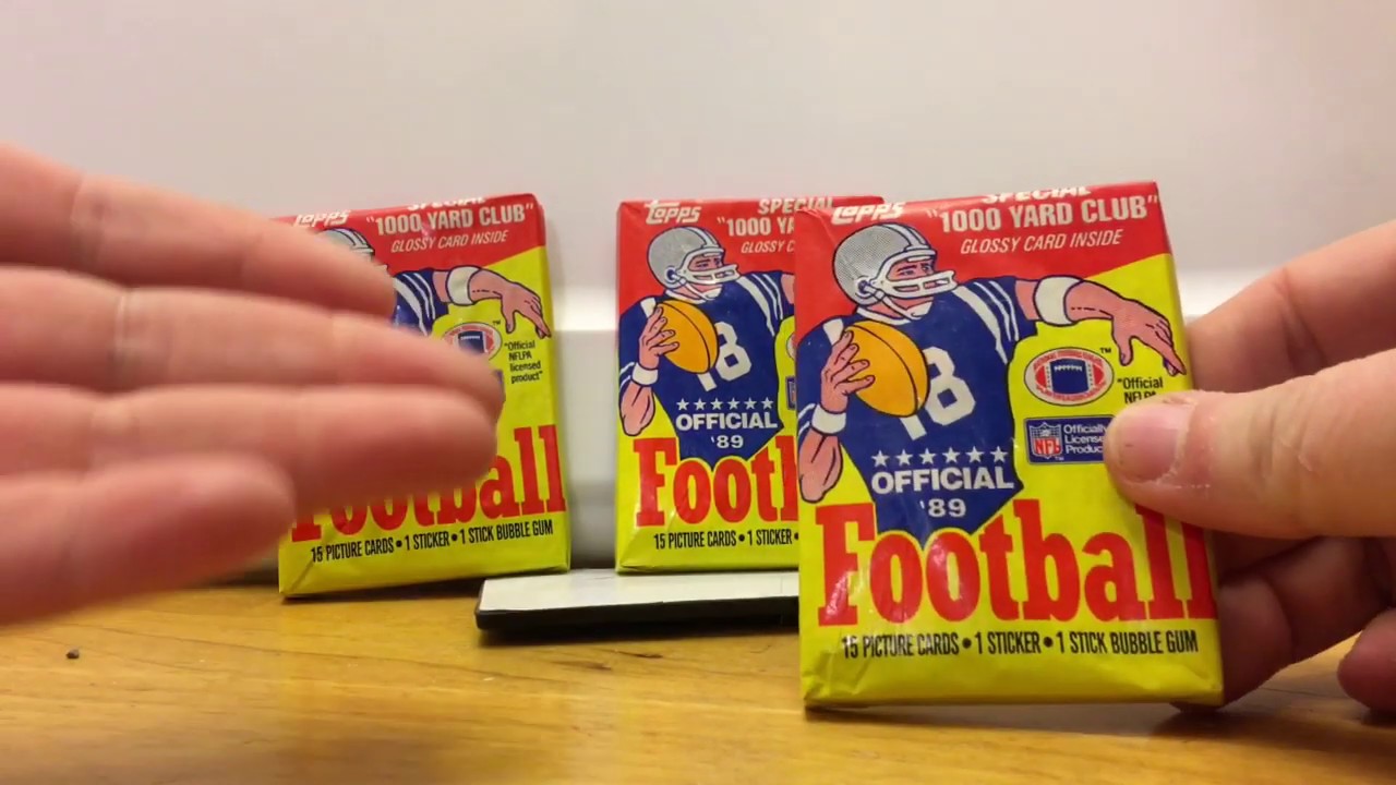 Ripping 3 1989 Topps Football WaxPacks - YouTube
