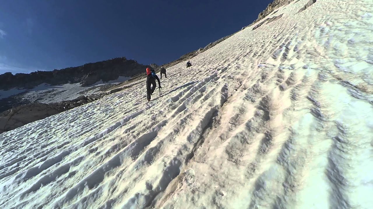 Snowfield crossing on Capitol Peak - YouTube