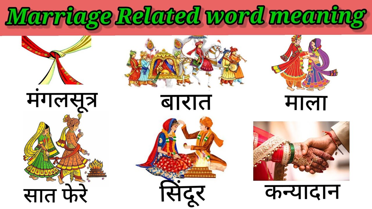 Word meaning practice | Marriage Related Word Meaning With Pictures ...