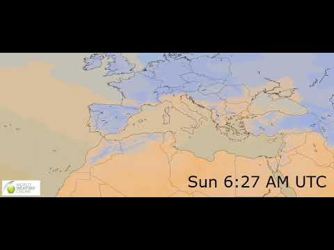 Mediterranean Surface Temperature Weather Forecast HD: 24 Feb 2023 ...