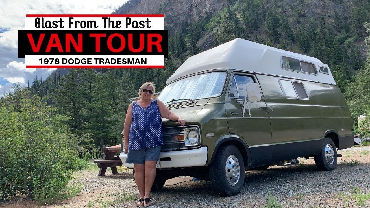 VAN TOUR // Solo Retired Female Starting Van Life In a Retro Camper Van ...