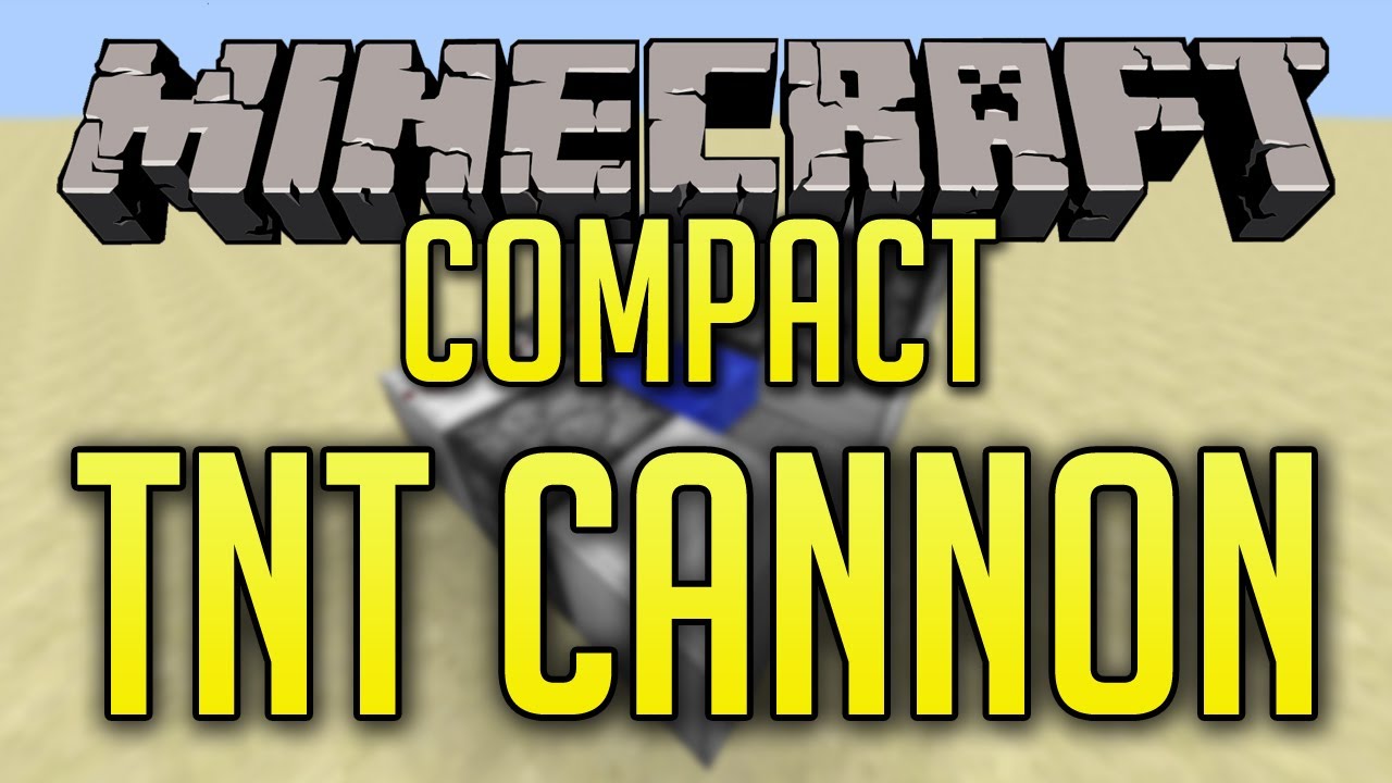 Minecraft - Compact Powerful Redstone TNT Cannon - YouTube