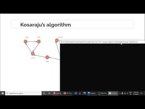 L23: Kosaraju's algorithm for Strongly Connected Components Part 2 ...