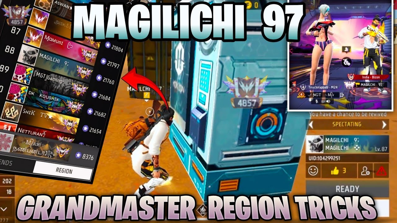 GRANDMASTER REGION HARD LOBBY💥AND MEET MAGILCHI BRO IN TAMIL # ...