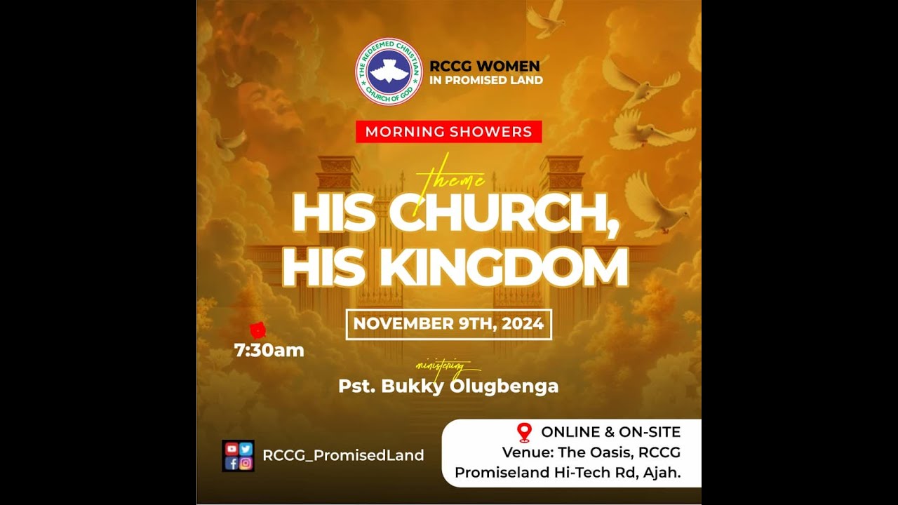 Morning Showers Women's Prayer Meeting || Saturday 9th November, 2024 ...