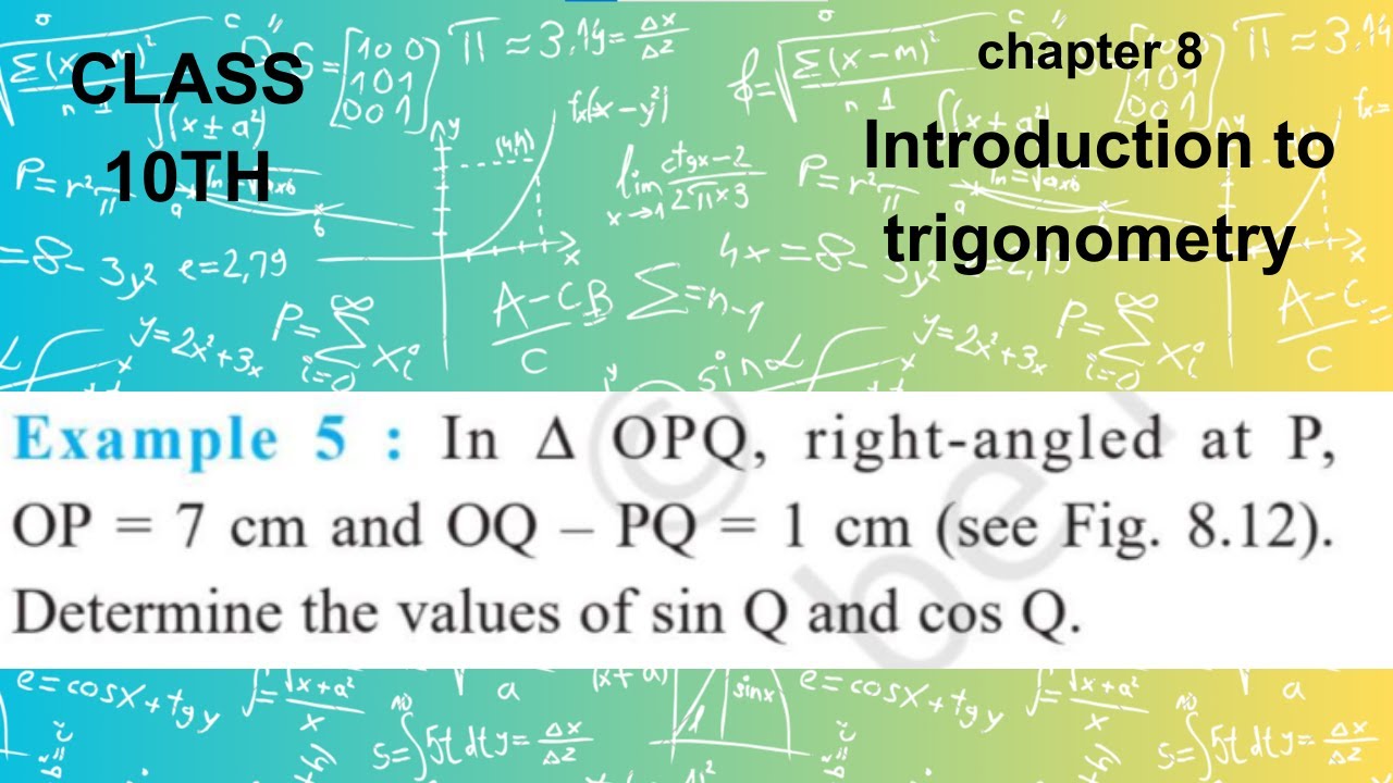 example 5 trigonometry class 10 I Trigonometric Ratios | Class 10 | new ...