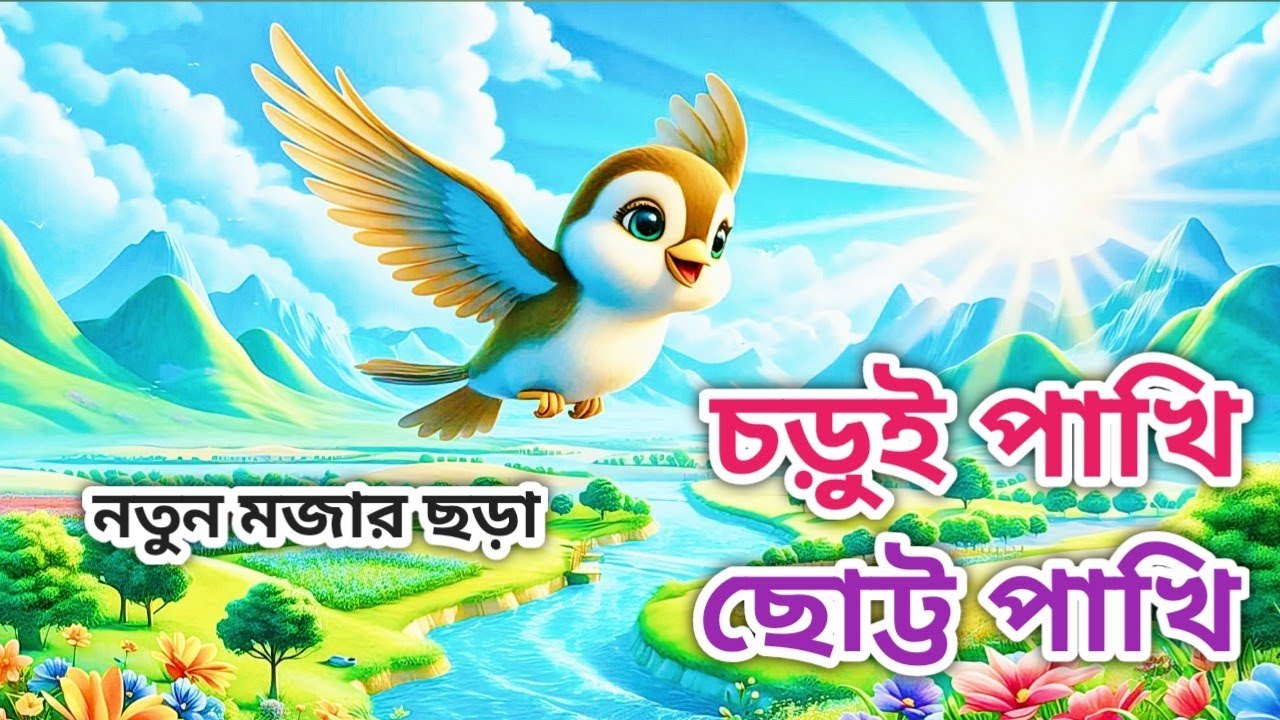 চড়ুই পাখি ছোট্ট পাখি | Chorui Pakhi Chotto Pakhi | Bengali Rhymes for ...