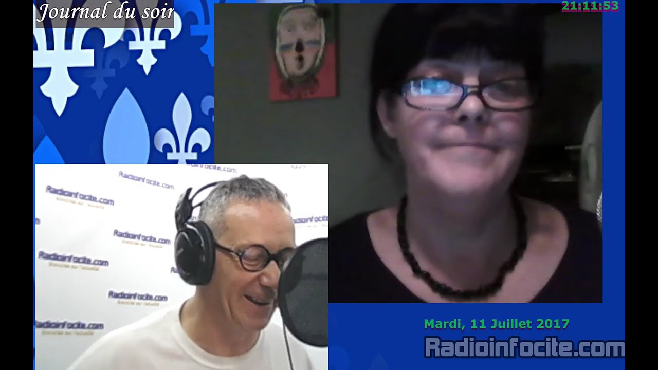 Journal du soir du 11-Juillet-2017 avec Josée Rivard - YouTube