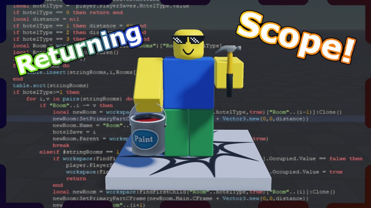 RBX Studio Scripting Scope and Returning Tutorial. - YouTube