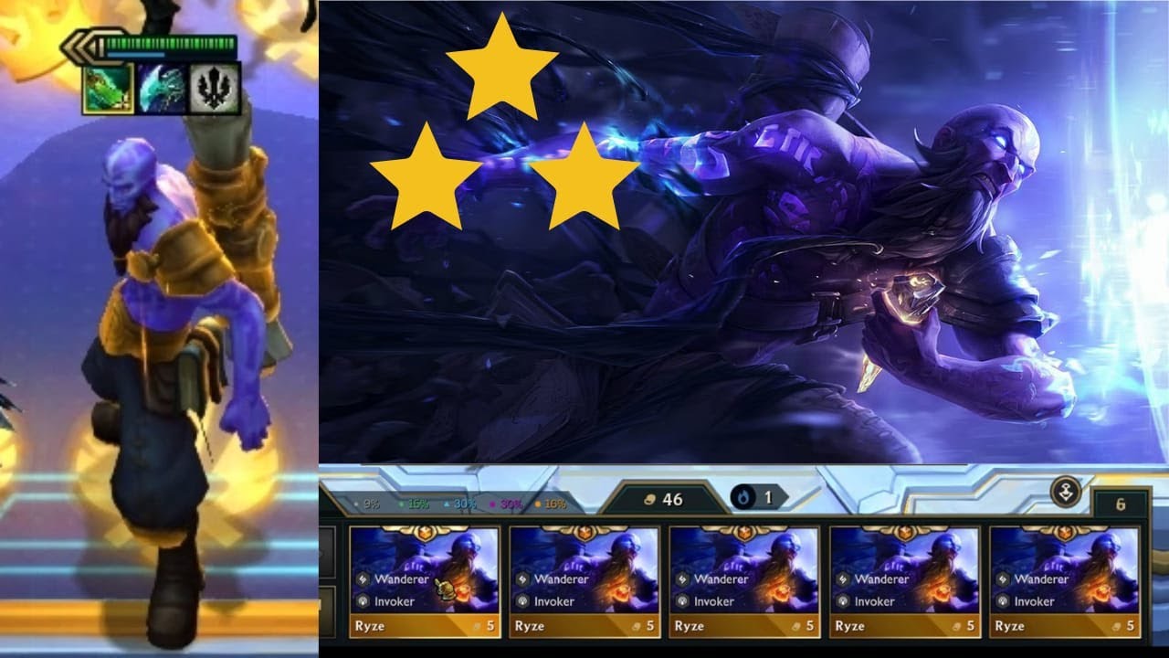 RYZE 3 WITH NEW BUG IN PBE ⭐⭐⭐ - TFT SET 9.5 ( RYZE 3 WITH JUST 2 PAGE ...