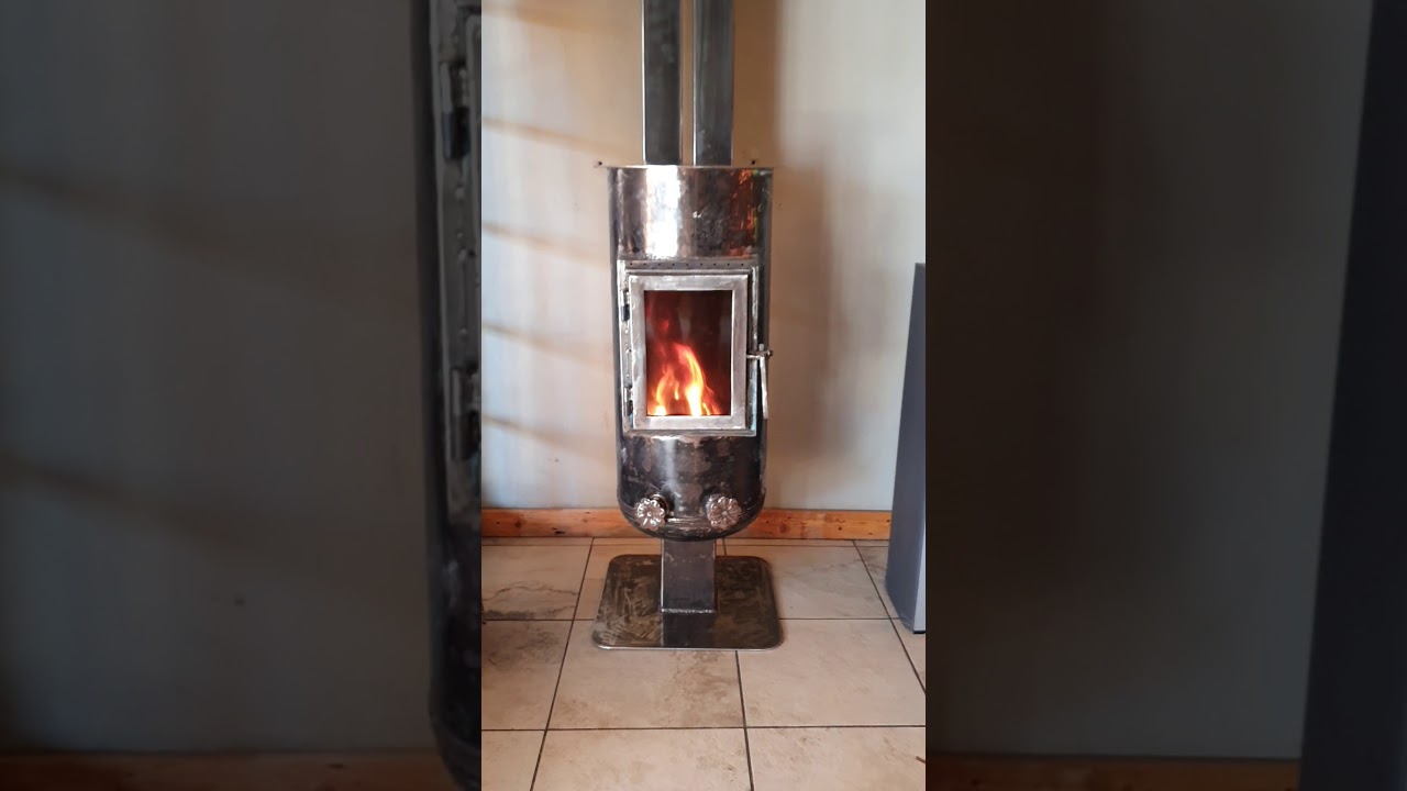old geyser into fireplace - YouTube