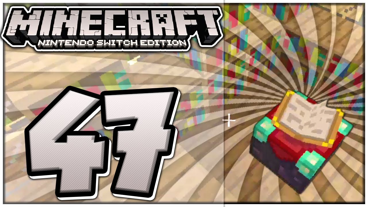 MINECRAFT: SWITCH EDITION Part 47: BÜCHERREGALE um den ZAUBERTISCH ...