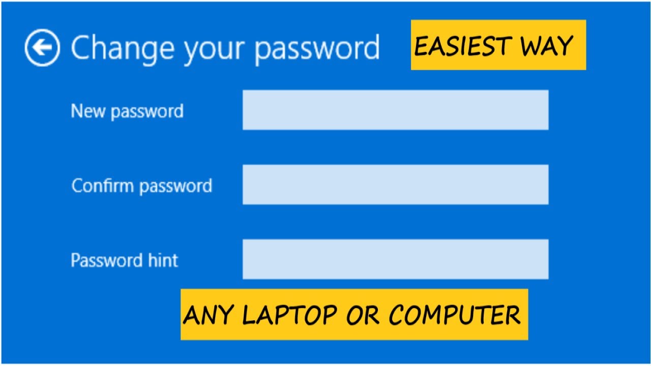 How to change your screen lock password on any laptop or computer ...