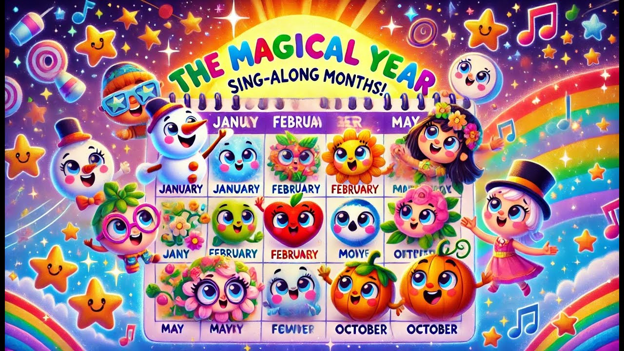 The Magical Year: Sing-Along Months | Kids Song | English - YouTube