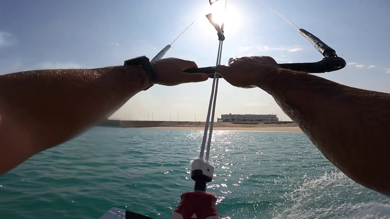 يوم ممتع وجميل ممارسة رياضة الكايت بورد في الخيران - Another Epic day Kiteboarding in Kuwait ...