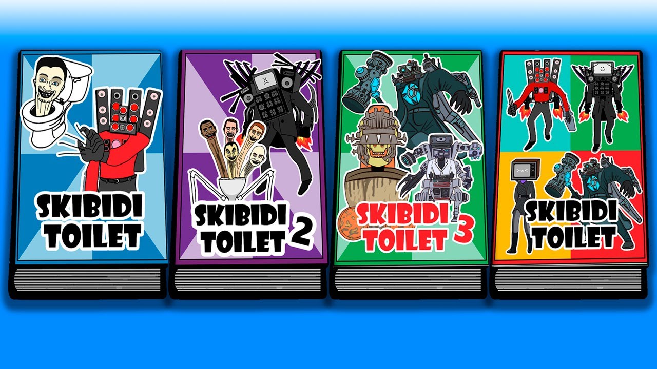 LIBRO JUEGO COLECCION SKIBIDI TOILET 1,2,3,4 - YouTube