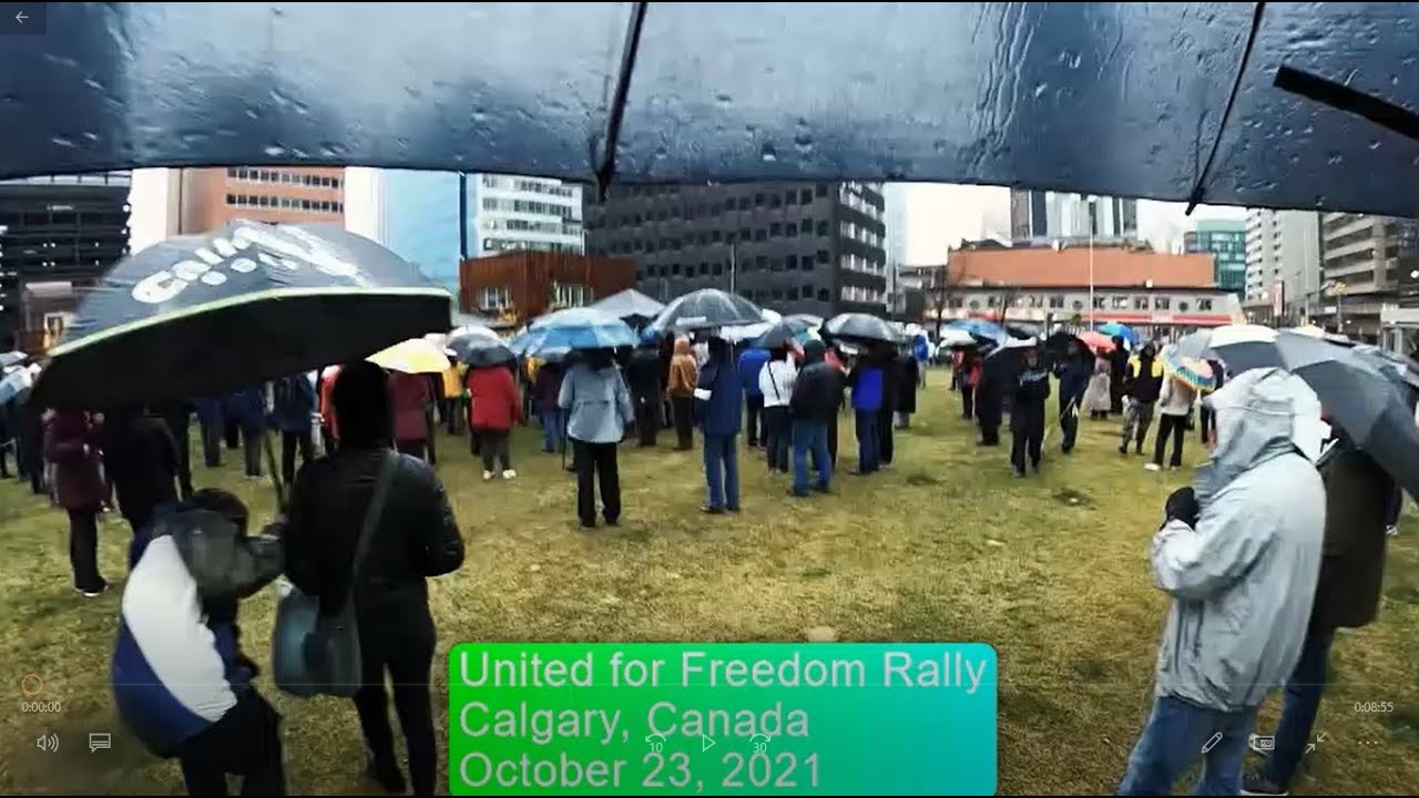 United for Freedom Rally, Calgary, Canada, Oct 23 2021 - YouTube